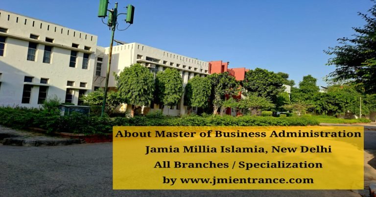 Jamia MBA | All Details | Cutoff | Syllabus | Last Year Paper | 2025 ...