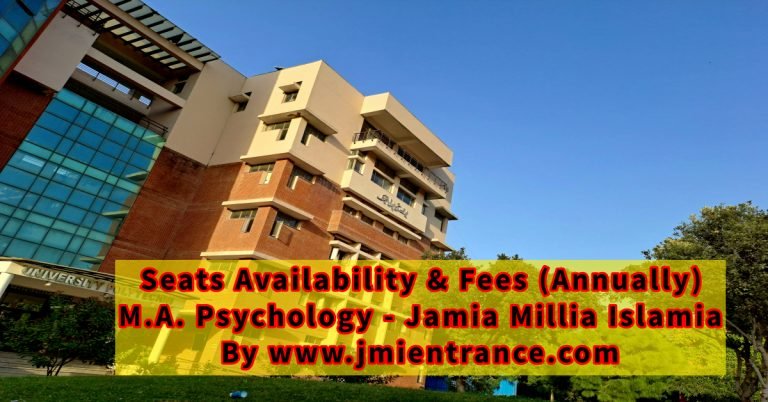 Jamia MA Applied Psychology | All Details | Cutoff | Syllabus | Last ...